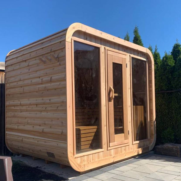 Dundalk Knotty Red Cedar Luna Sauna, Heater included - Divine Saunas
