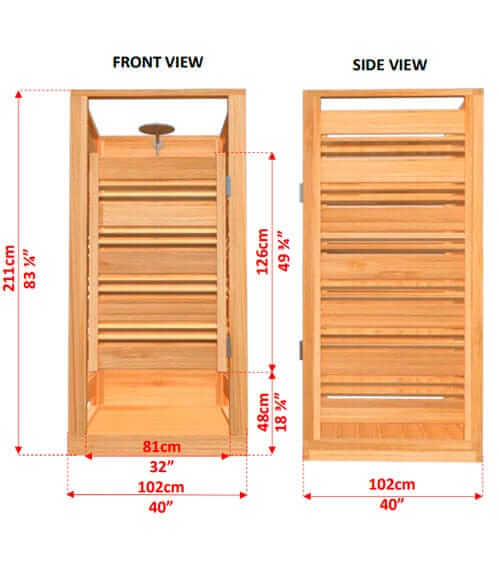 Outdoor Showers - Divine Saunas