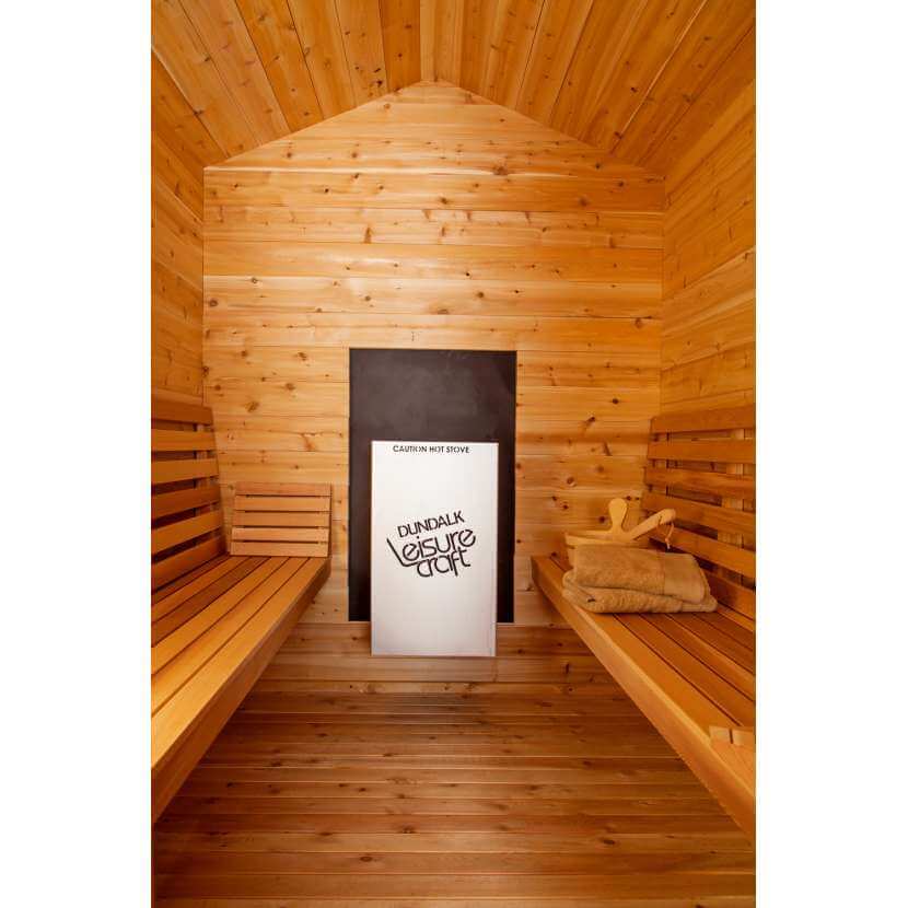 Dundalk Outdoor Cabin Sauna, Red Cedar, Heater included - Divine Saunas